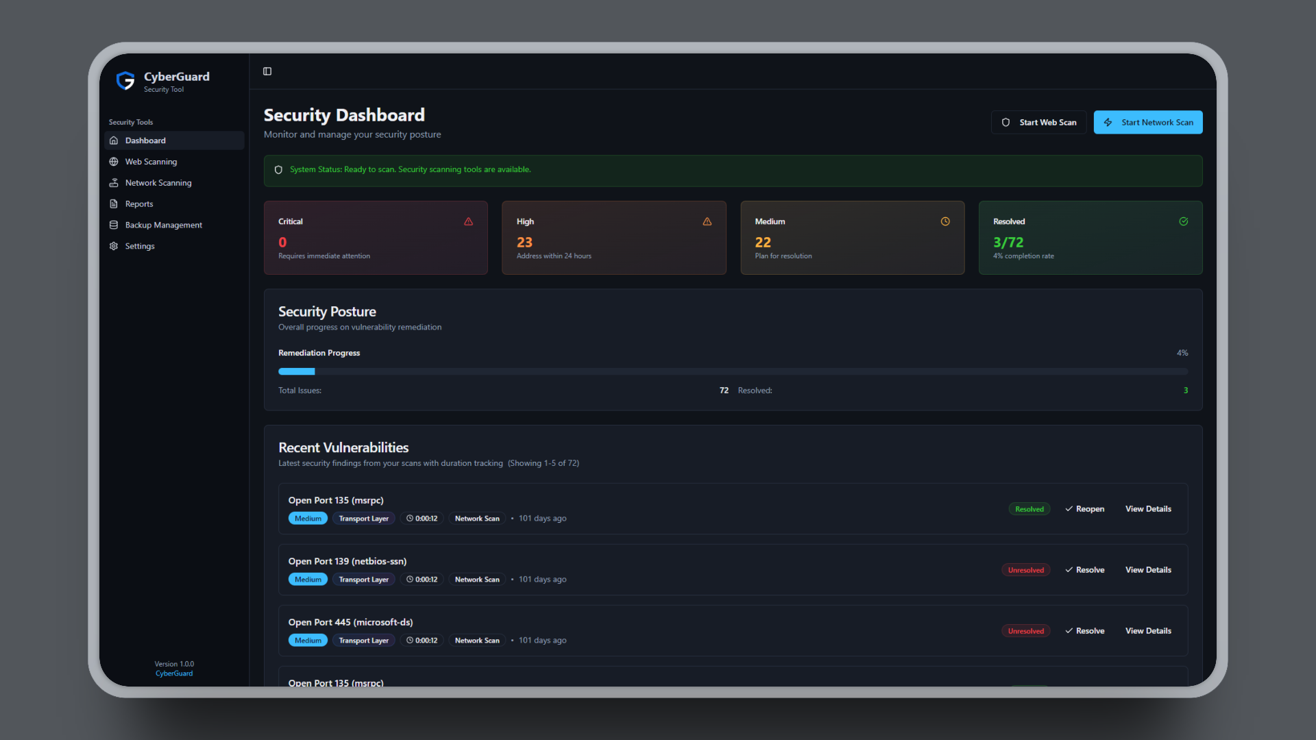 CyberGuard - Enterprise Cybersecurity for Startups